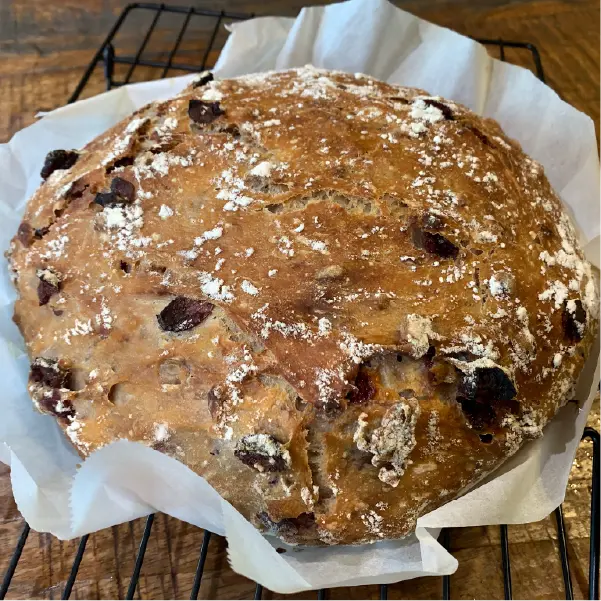 Rustic Cranberry Walnut Bread - Mossflower Abbey Farm